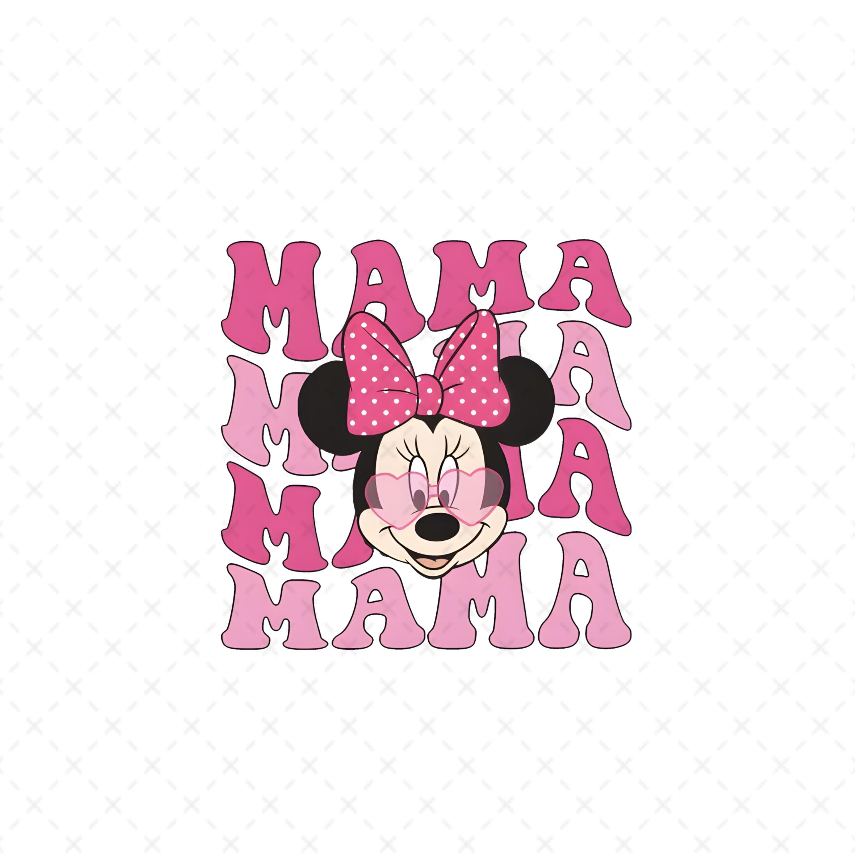Mickey Mouse Dad and Mom Png, Minnie Mom Png, Retro Mama Dada Png ...