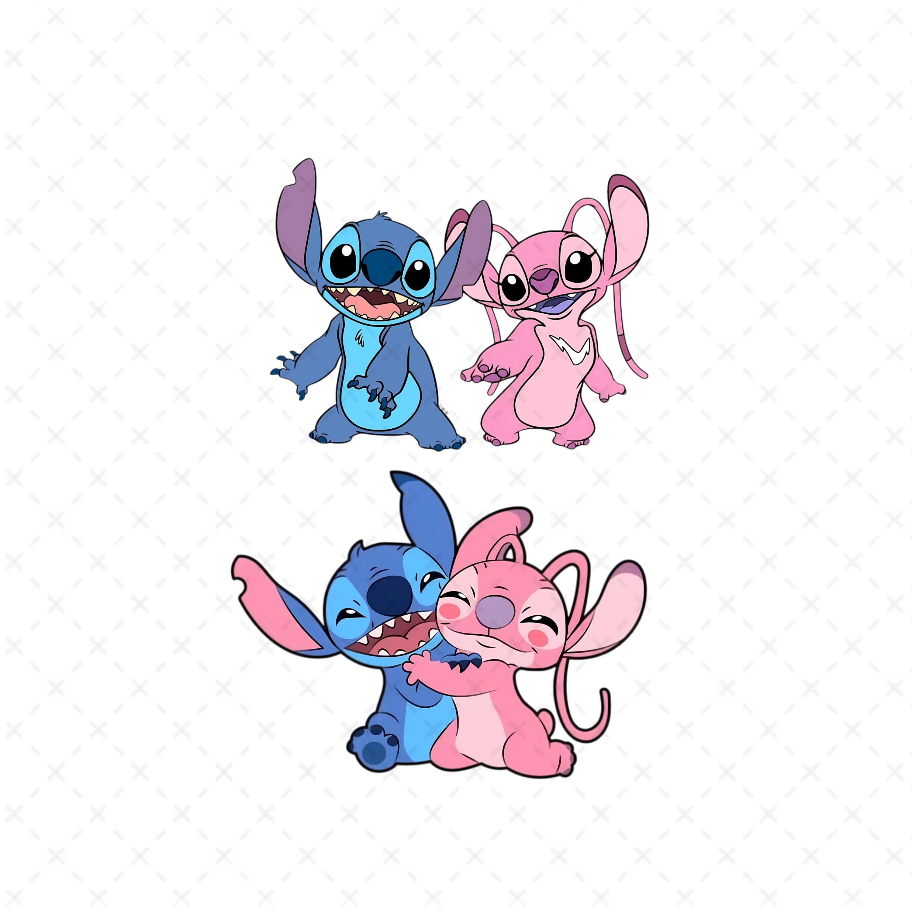 Stitch and Angel Png Bundle, Stitch Png, Stitch Couple Png, Png, Stitch ...
