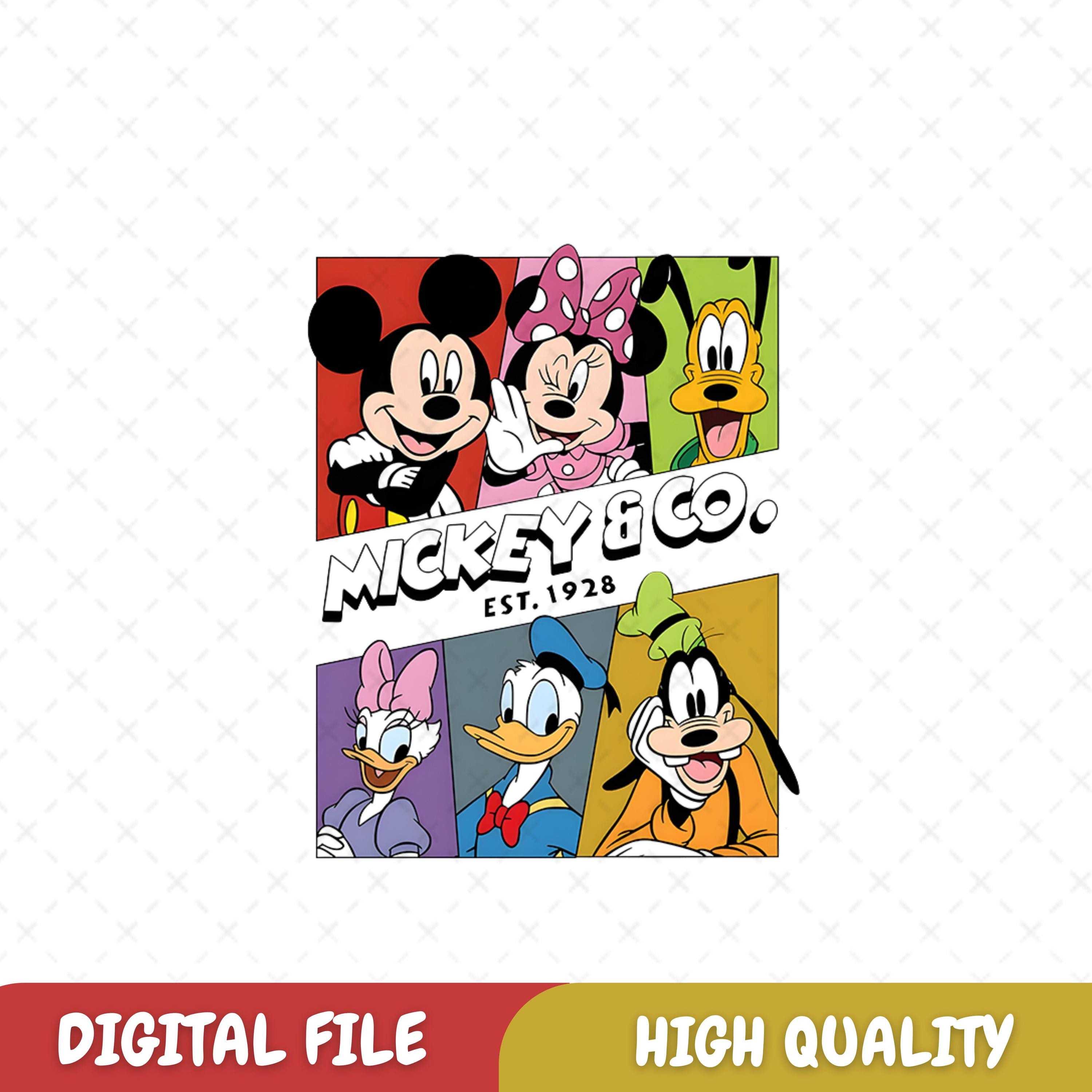 Mickey & Co Png, Mickey and Co. Est. 1928 Png, Mickey and Friends Png ...