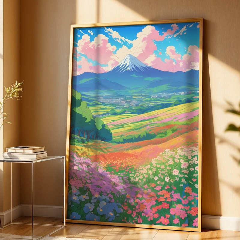 Mountain Anime Poster - Etsy