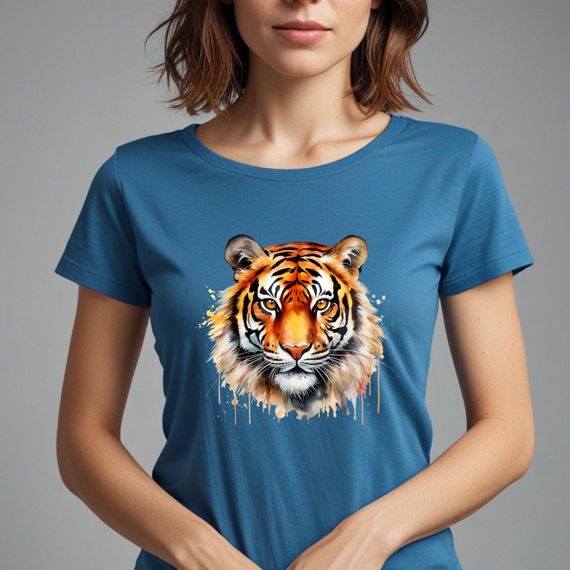 Vintage Tiger Face DTF Transfer: Ready to Press - Etsy