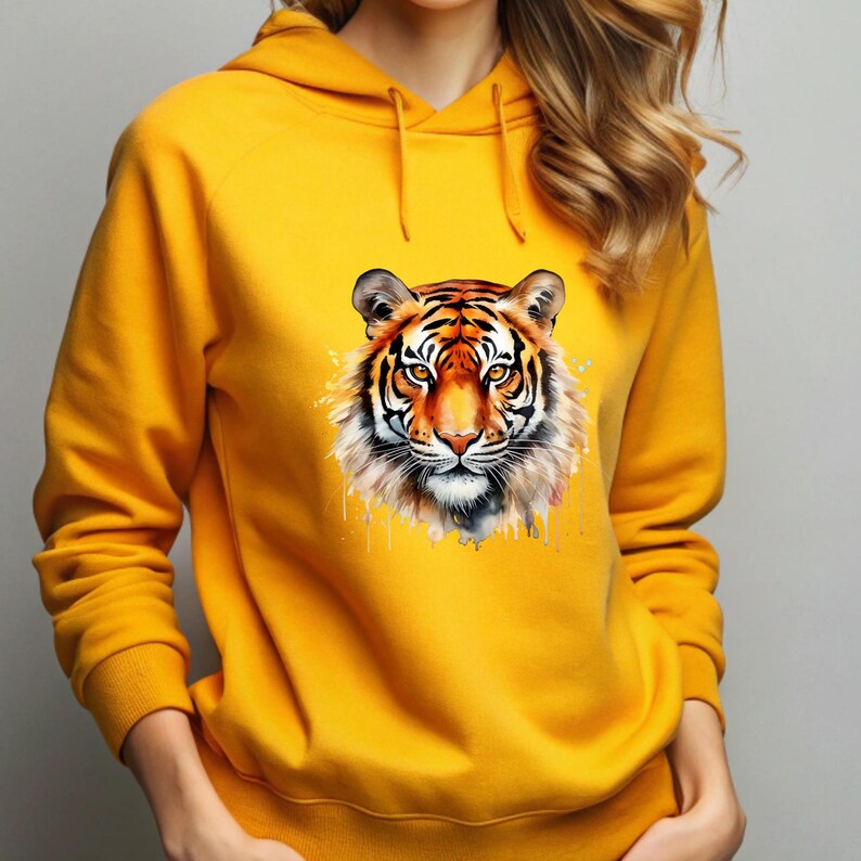 Vintage Tiger Face DTF Transfer: Ready to Press - Etsy