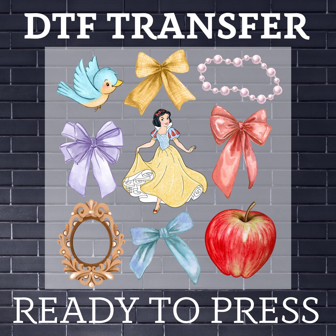 Disney Princess DTF, Retro Princess DTF, Bulk DTF, High Quality ...