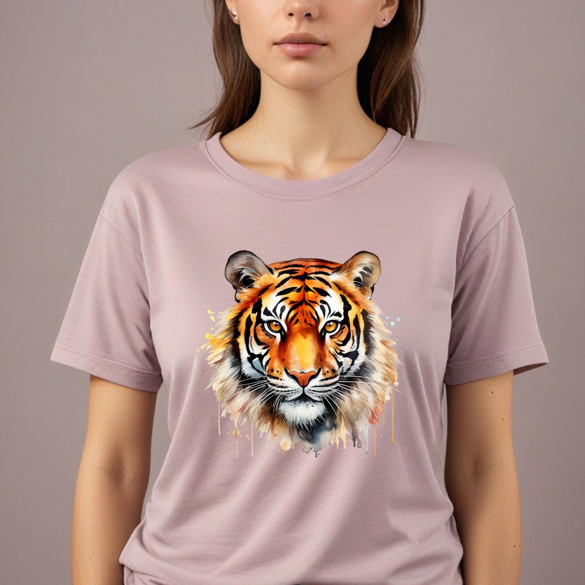 Vintage Tiger Face DTF Transfer: Ready to Press - Etsy