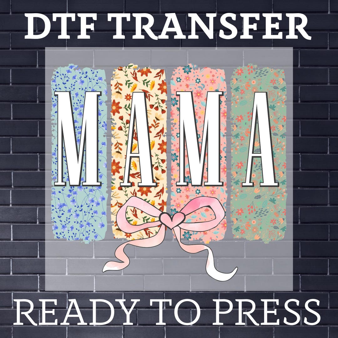Mama Coquette Bow DTF Transfer, Mama Coquette Ready to Press, Bulk DTF ...