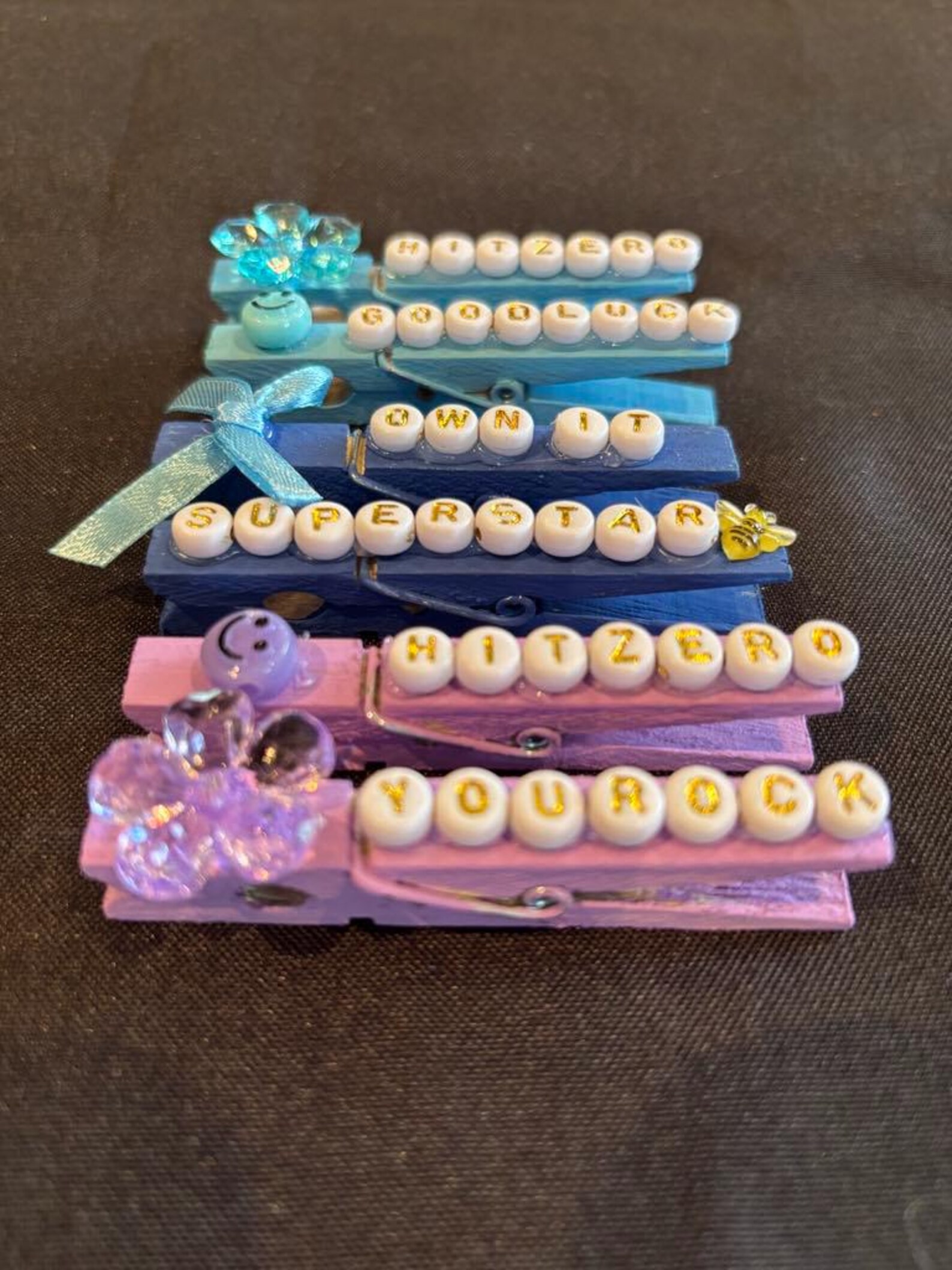 Cheer Pins With Beaded Phrases - 10 Pack - Etsy