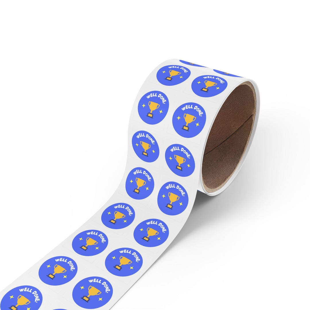 Cheerful Achievement Sticker Rolls, Reward Labels, Party Stickers ...