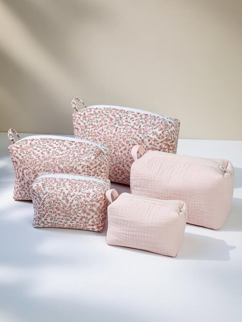 Cosmetic Bag Sewing Patterns Bundle - Makeup Bag PDF Patterns - Zipper ...