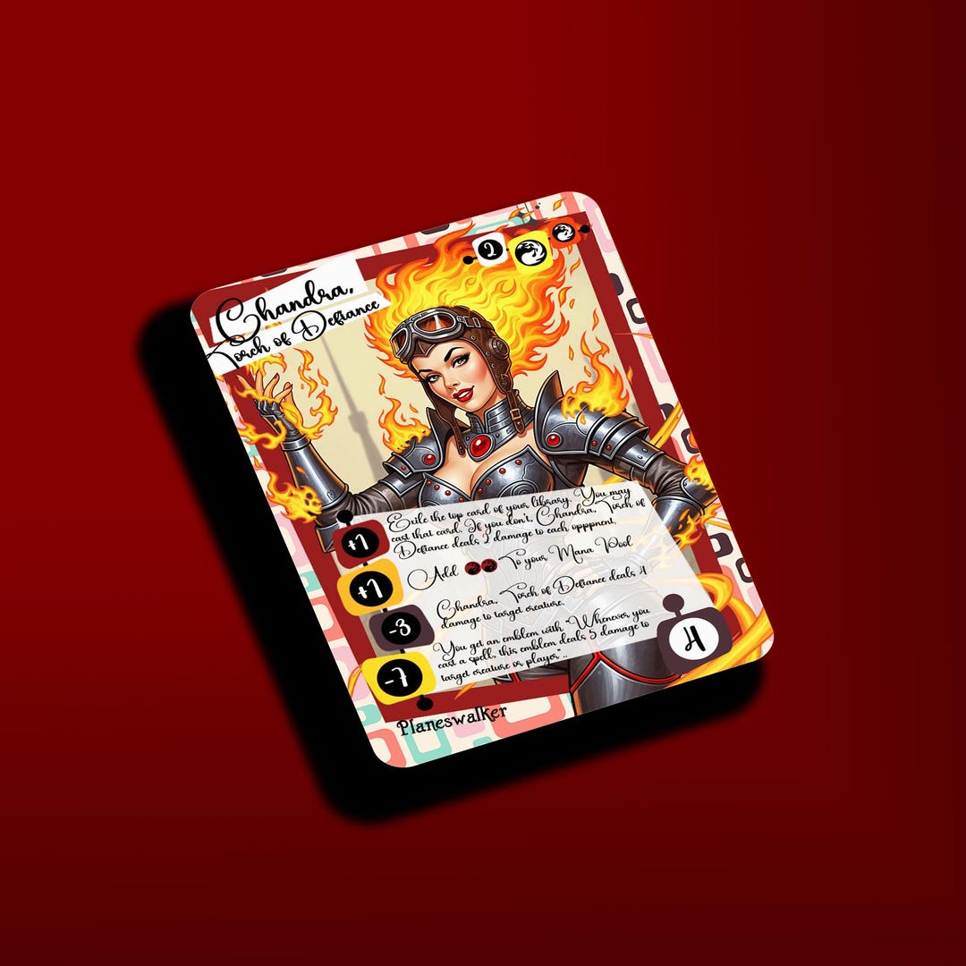 MTG Proxy Chandra Torch of Defiance, Custom Card, Pinup Art, Full Art ...