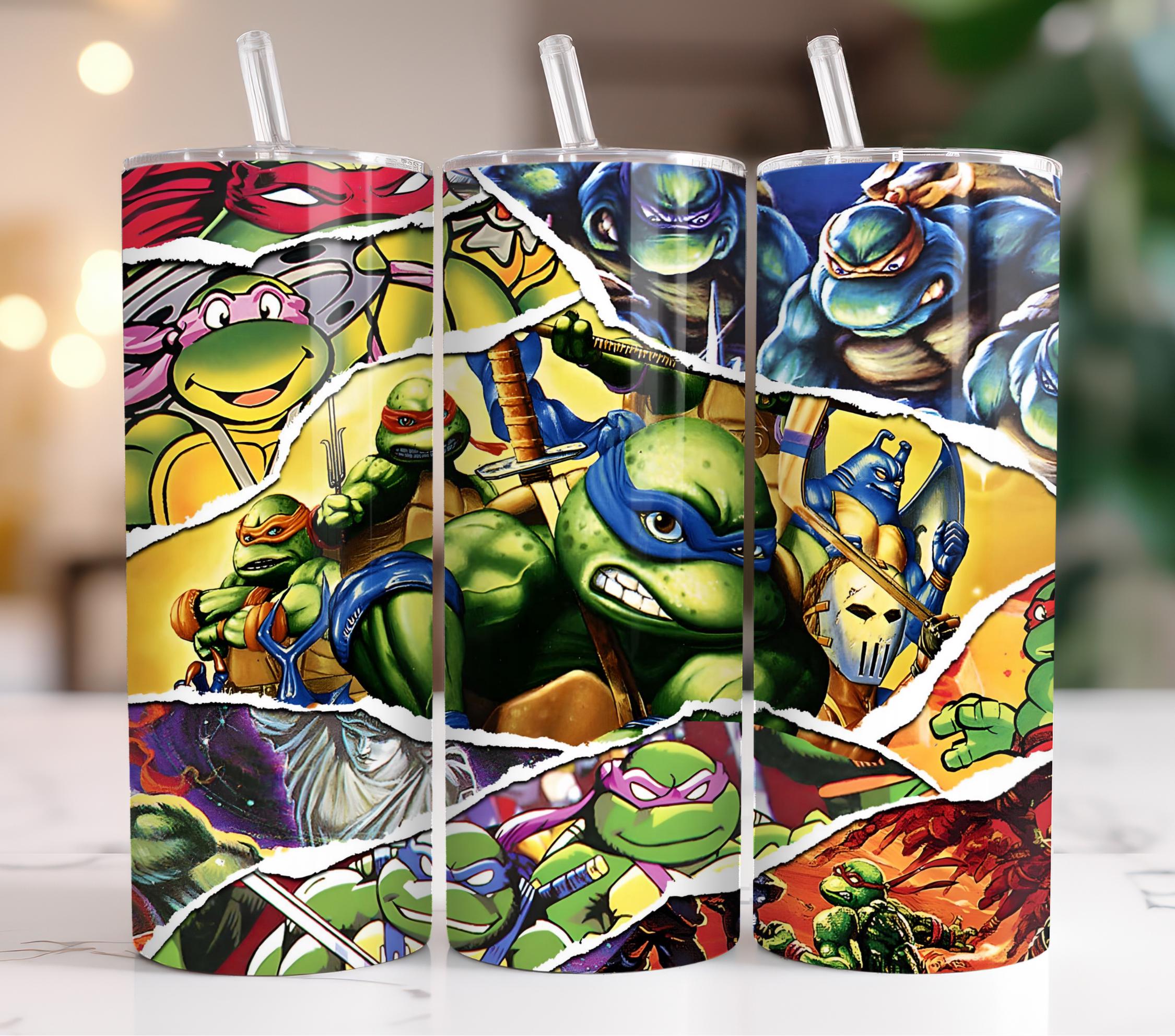 Ninja Turtles Tumbler Wrap, 20oz Skinny Tumbler Wrap, 20oz Ninja ...