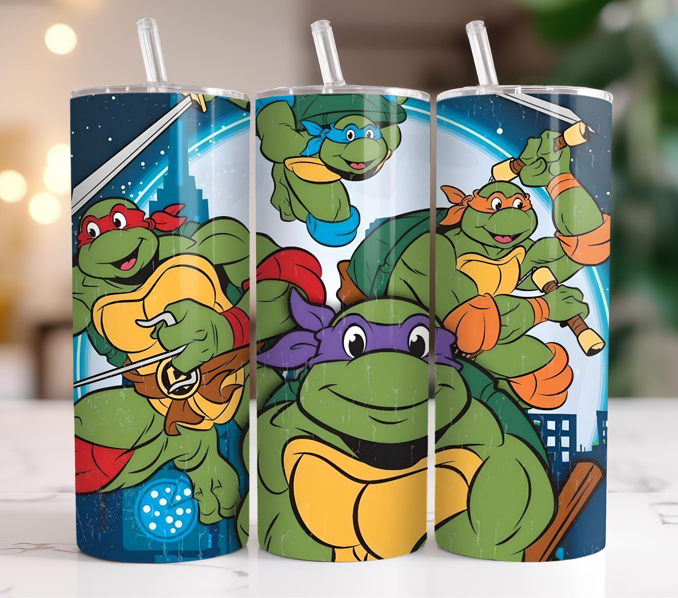 Ninja Turtles Tumbler Wrap, 20oz Skinny Tumbler Wrap, 20oz Ninja ...
