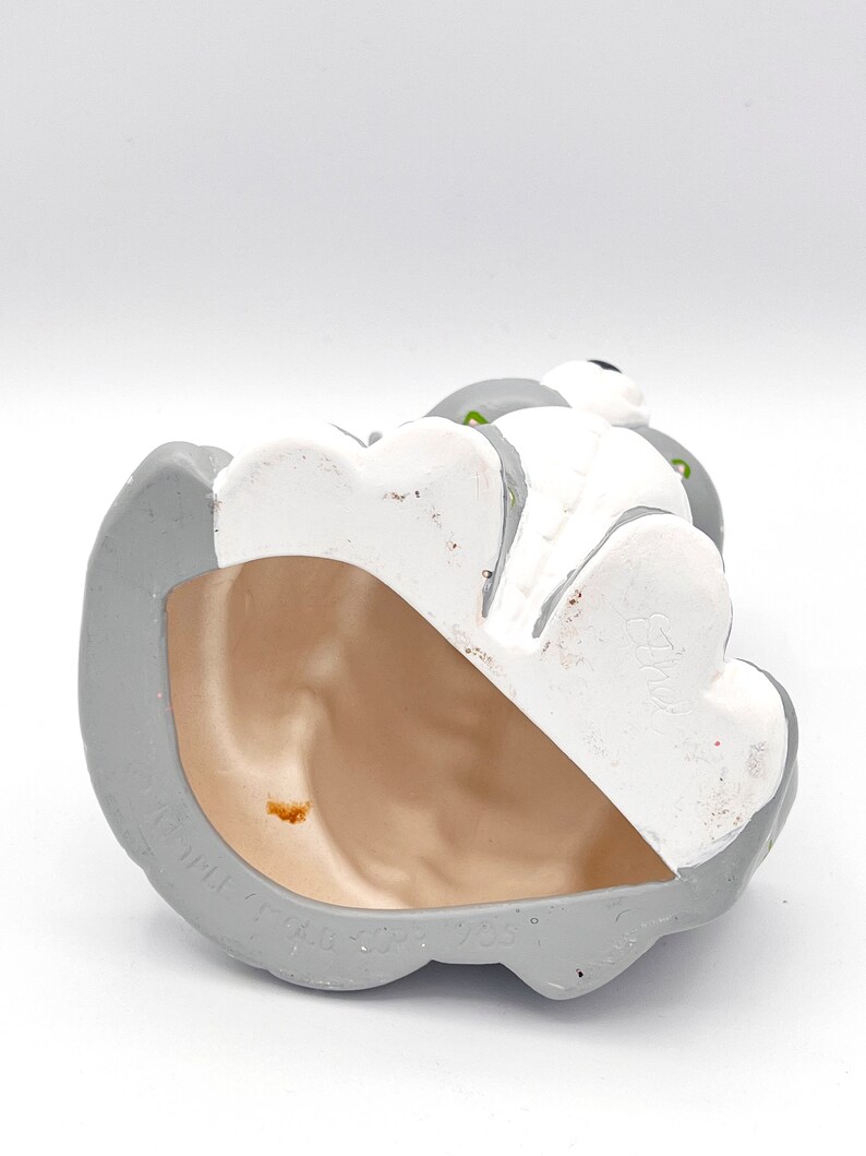 Vintage 1985 Kimple Mold Corp Cat Kitten Handpainted Grey and - Etsy