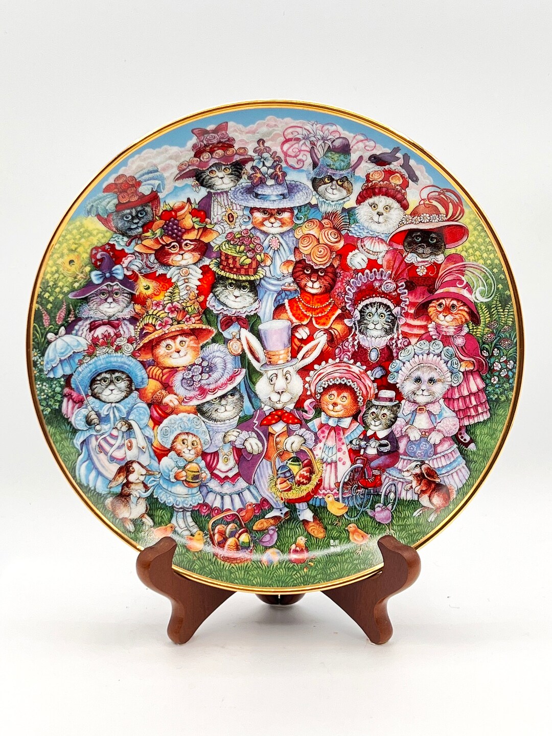 Vintage Franklin Mint "easter Purrade" Collector Plate by Bill Bell ...