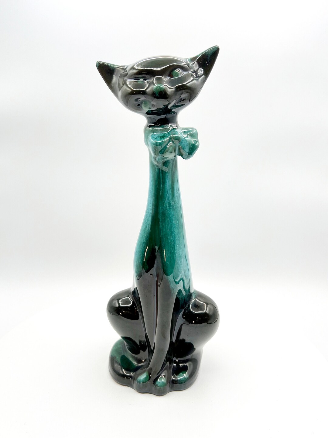 Vintage Blue Mountain Pottery Cat Figurine 12.75 Tall,mcm Canadian Made ...