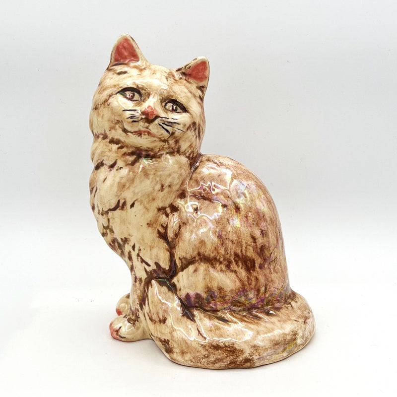 Ceramic Cat Figurine - Etsy