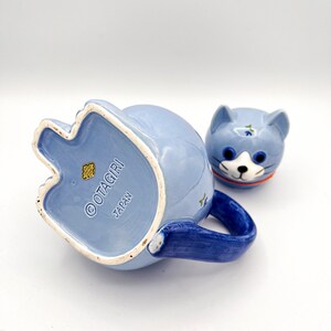Vintage OTAGIRI Blue Cat Teapot Set With Creamer and Sugar - Etsy