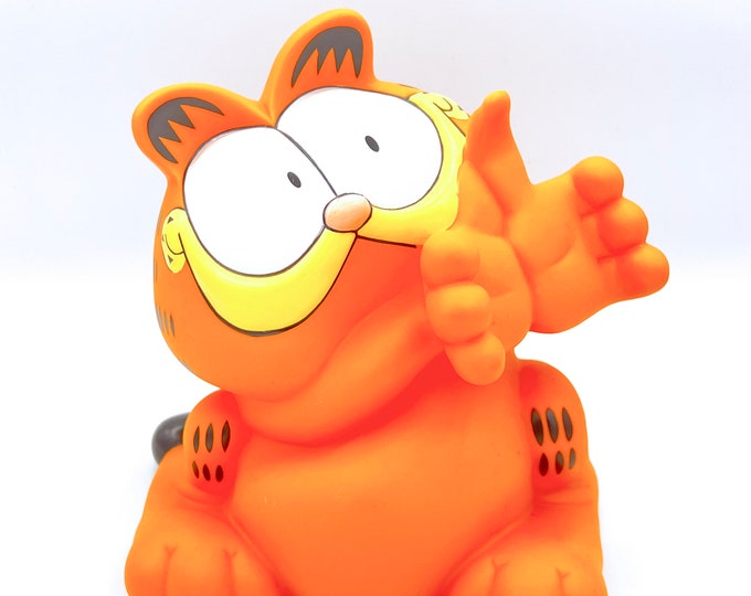 Vintage Garfield Phone Stand | Jim Davis | Plastic Cartoon Cat Phone ...