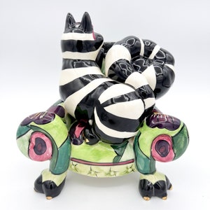 Vintage Large Swak Lynda Corneille Cheshire Cat Clancy Tea Light Candle ...