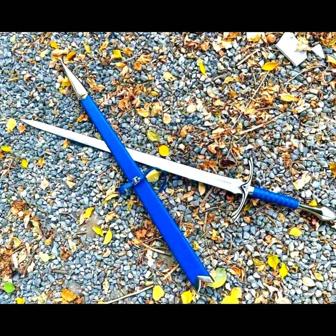 Anime Sword - Master Swords & Hand Forged Damascus Medieval Long Sword ...