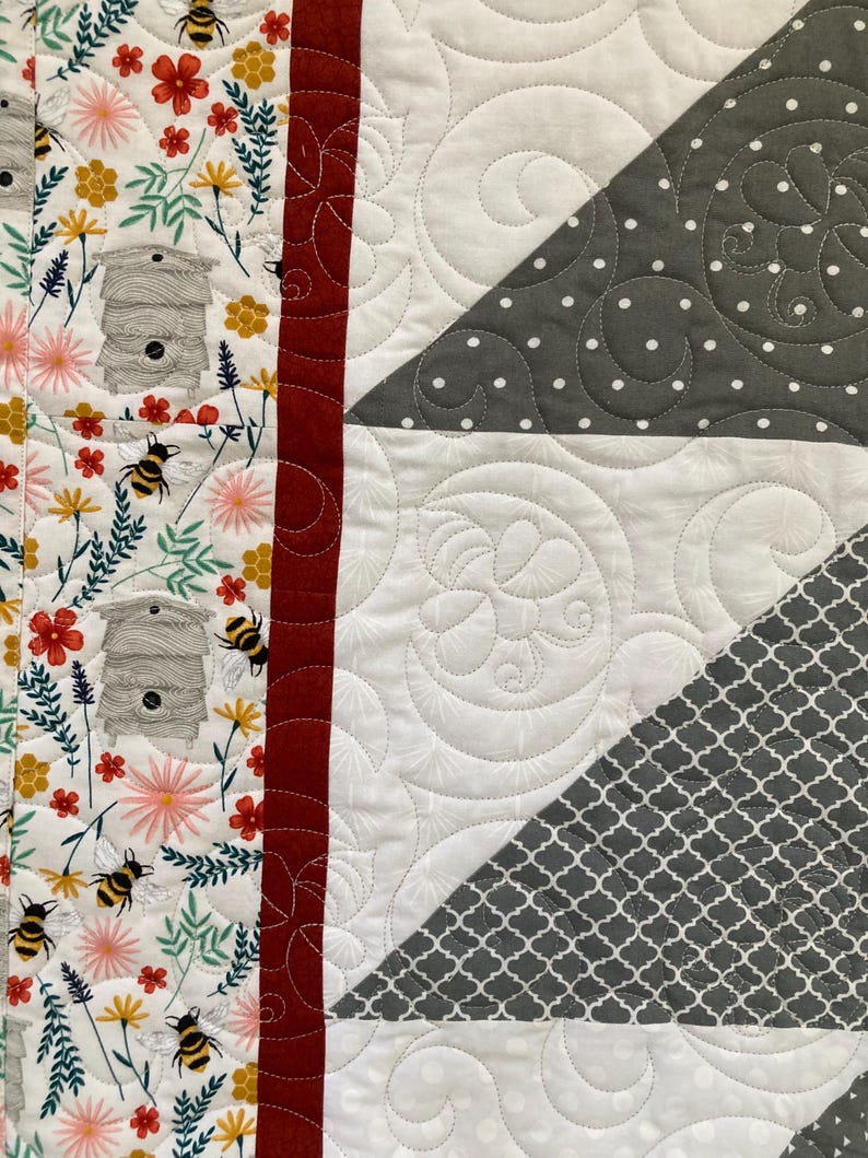 Golf Cart Seat Cover “bee Hive”. Handmade. Quilted With Flirty Bee ...