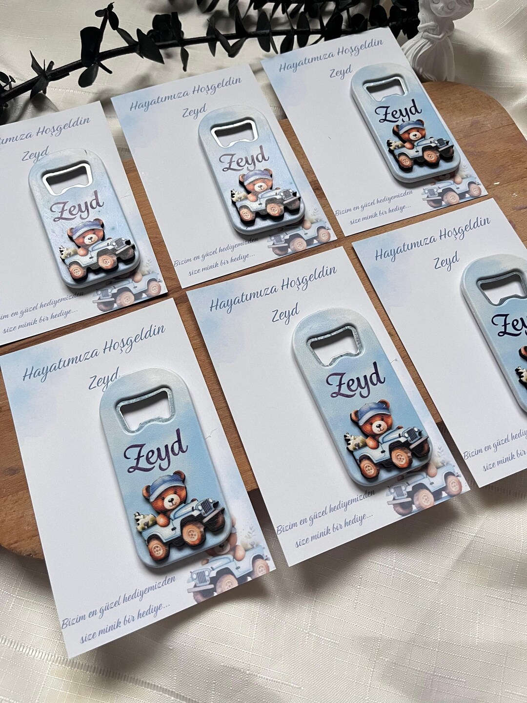 Magnet in Bulk, Bear & Baloon Personalized Magnet, Custom Fridge Magnet ...