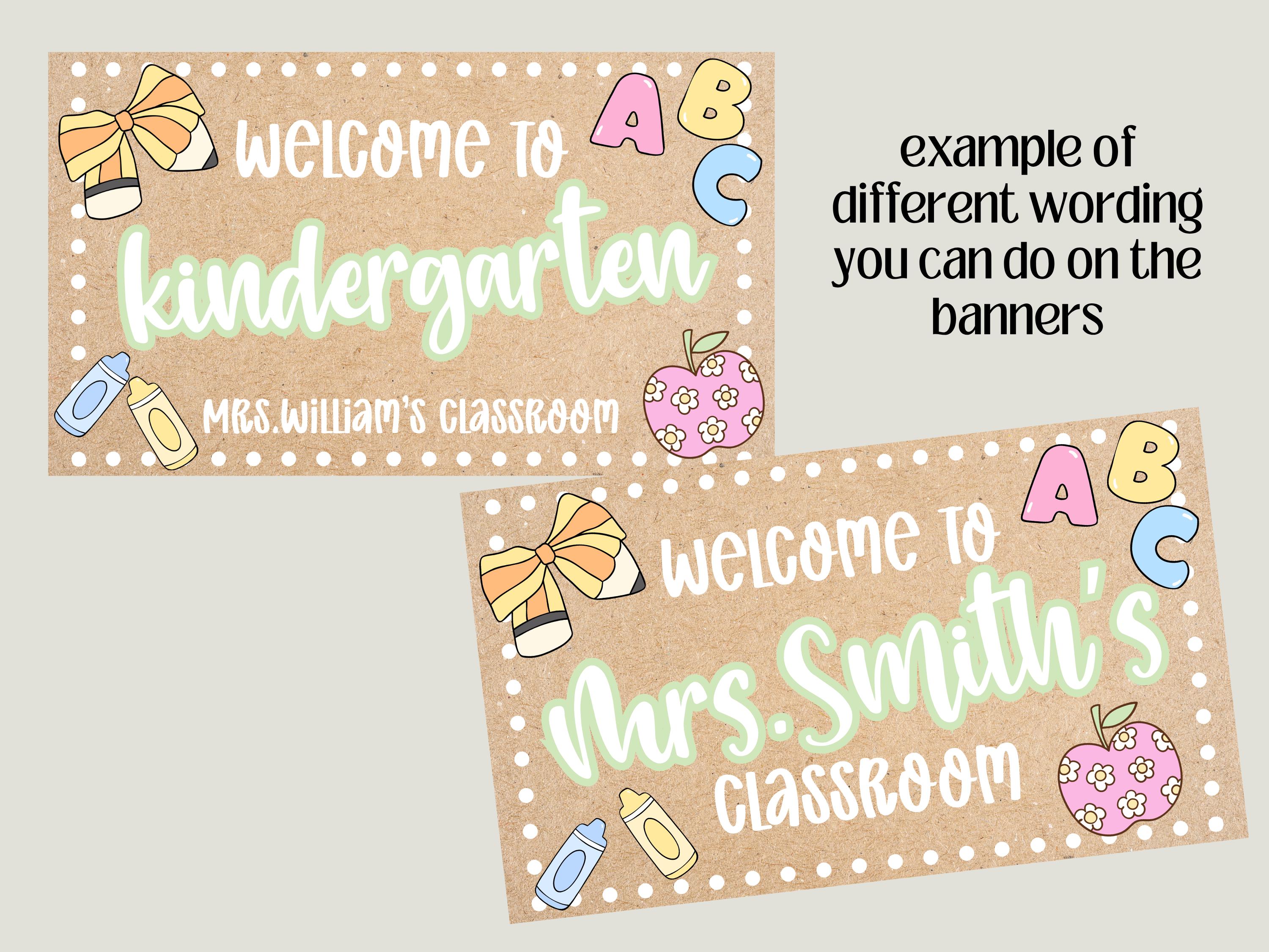 Back to School Hand Painted Banners - Etsy