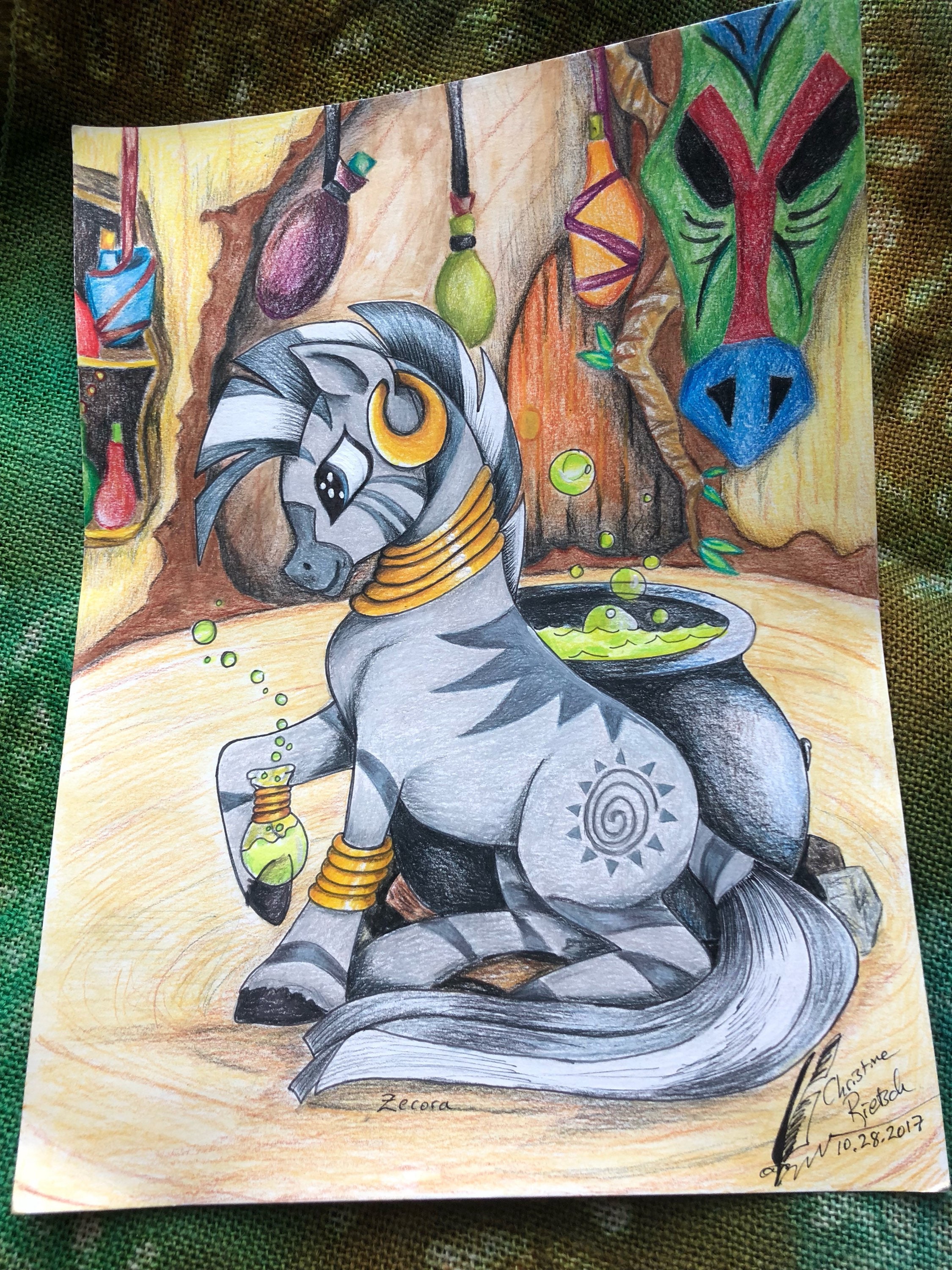 My Little Pony Zecora the Zebra Painting by Christine Rietsch - Etsy ...