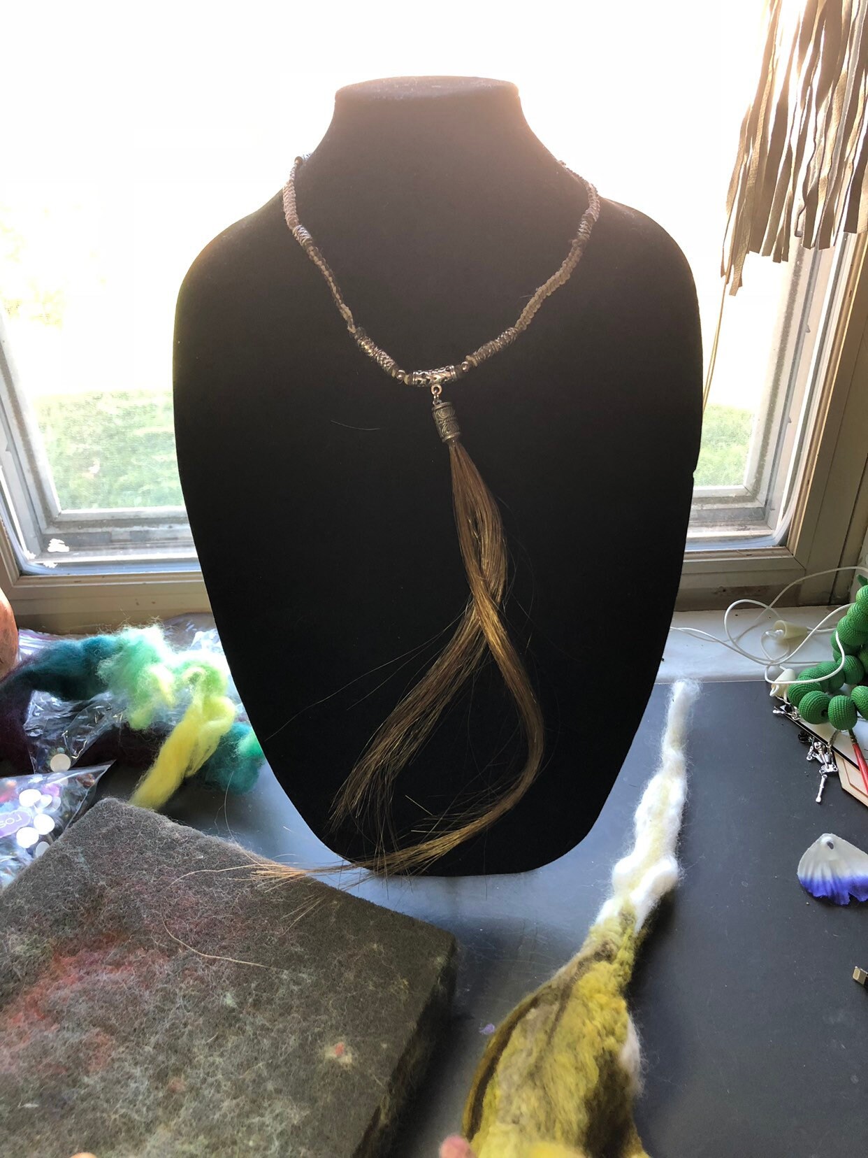 Custom Made Horse Hair and Hemp Necklaces--made to Order! Your Horses ...