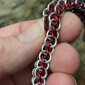 Red and Silver Mystique Bracelet - Etsy