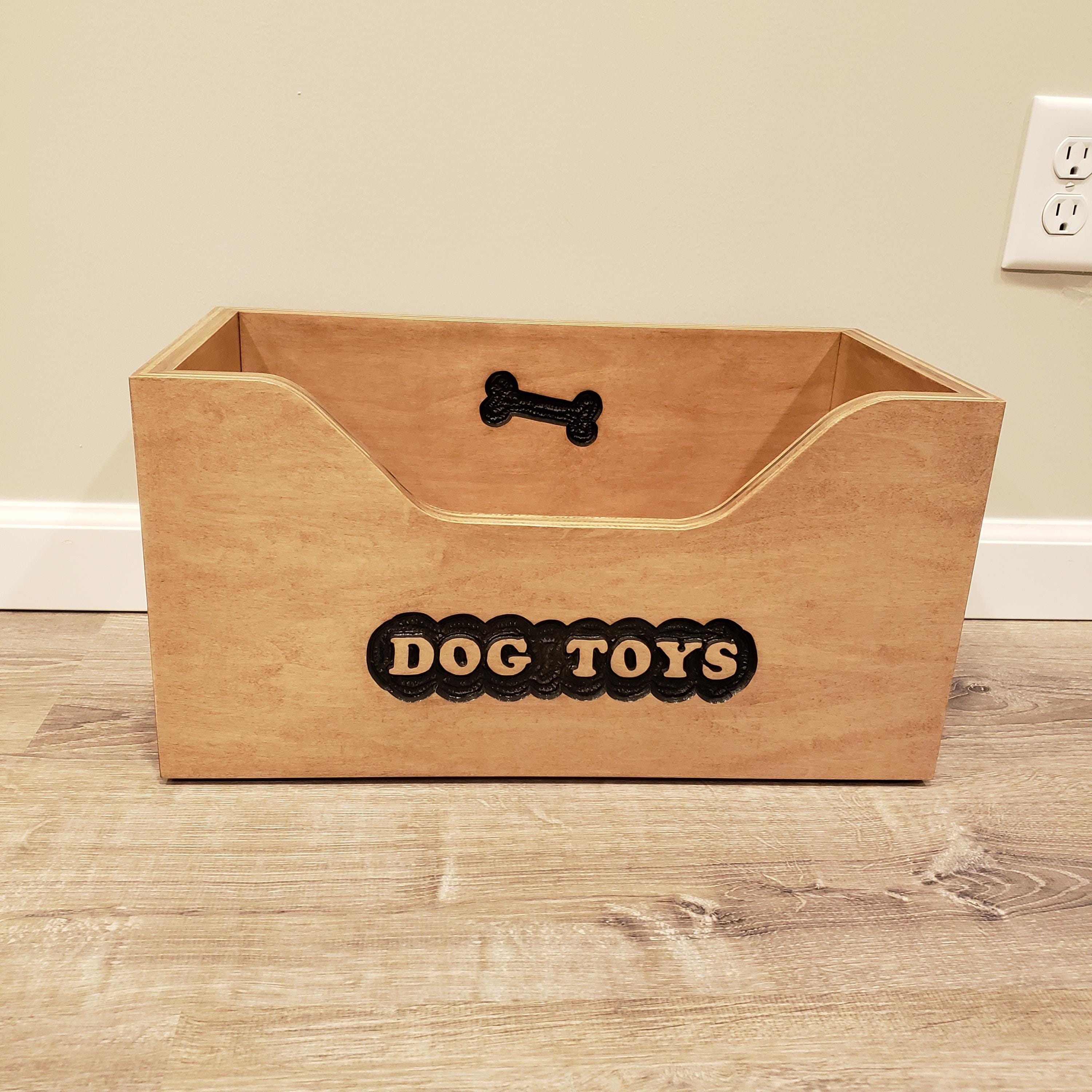 Dog Toy Box Wooden - Etsy