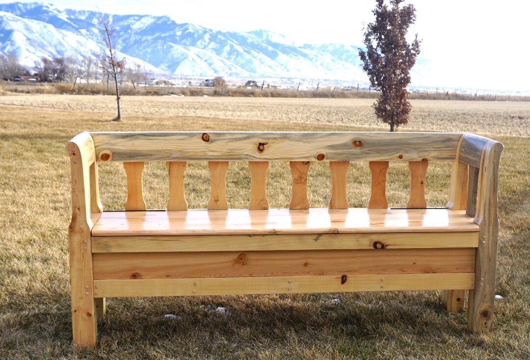 Handcrafted Garden Bench, Front Porch, Mudroom, Bench, Handcrafted ...