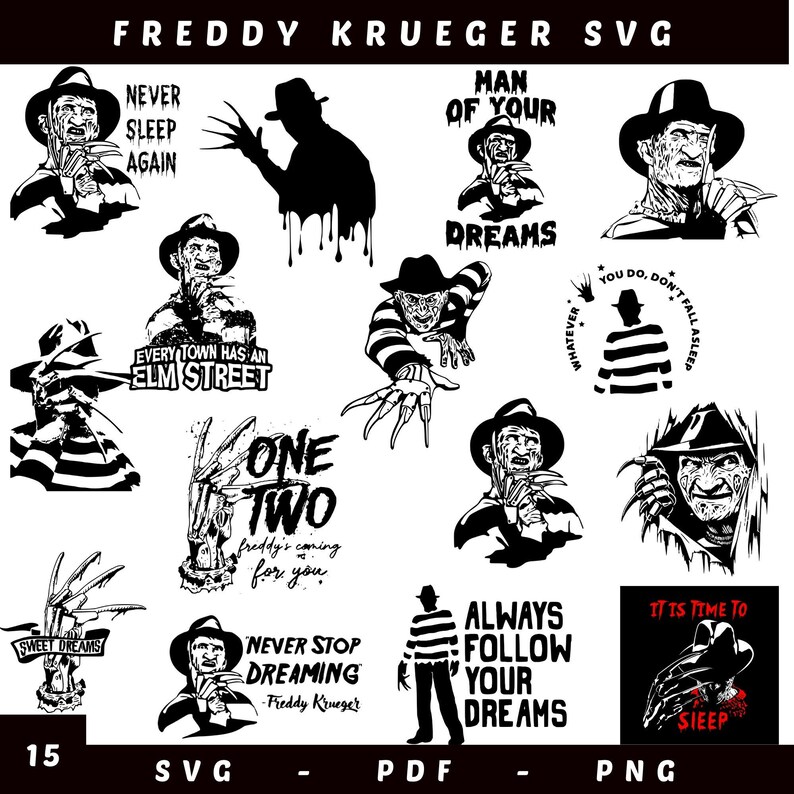 Horror Movie, Scary Svg, Horror Movie Character Svg, Digital Download ...