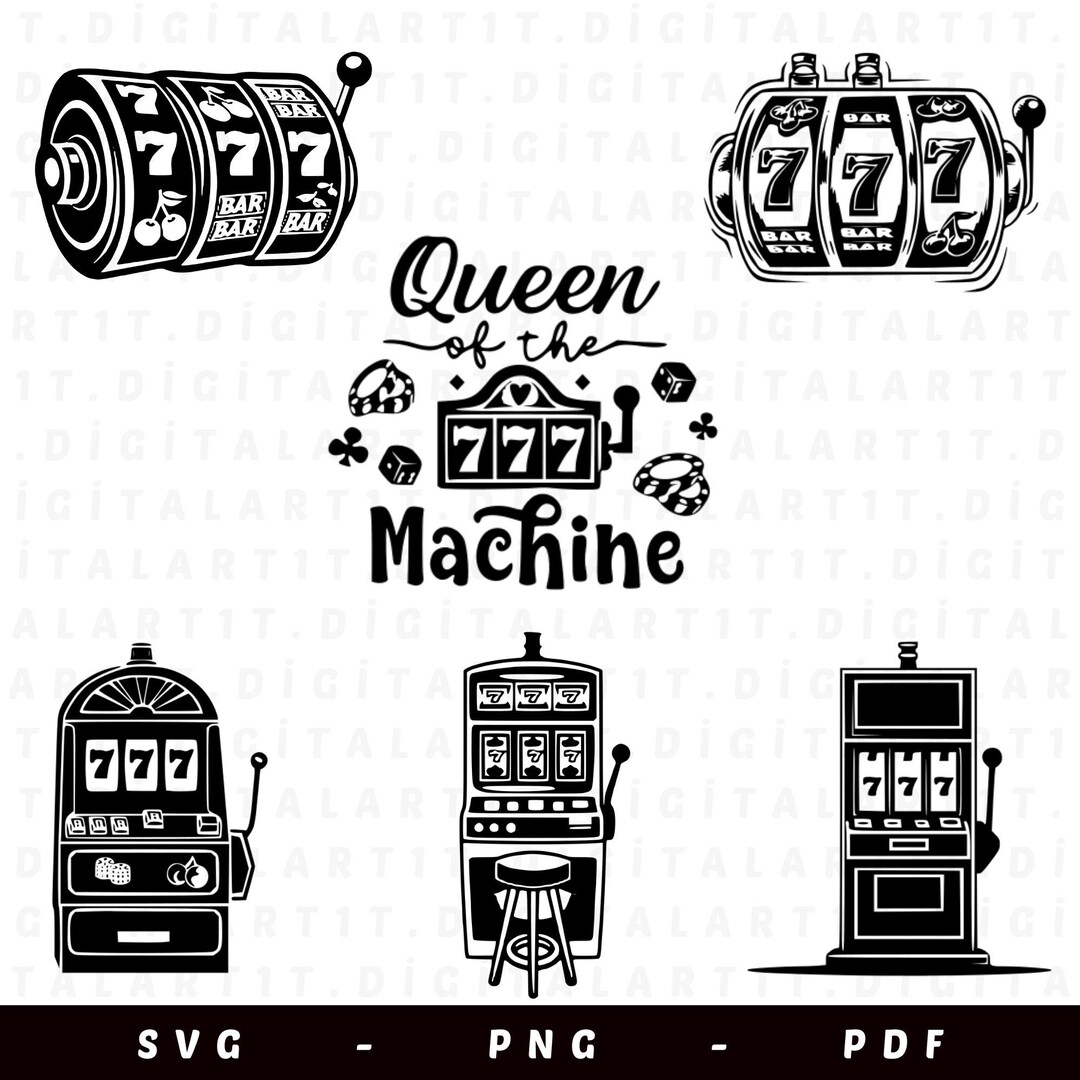Slot Machine SVG, 777 Slot Svg, Jackpot Svg, Gambling, Casino Svg ...