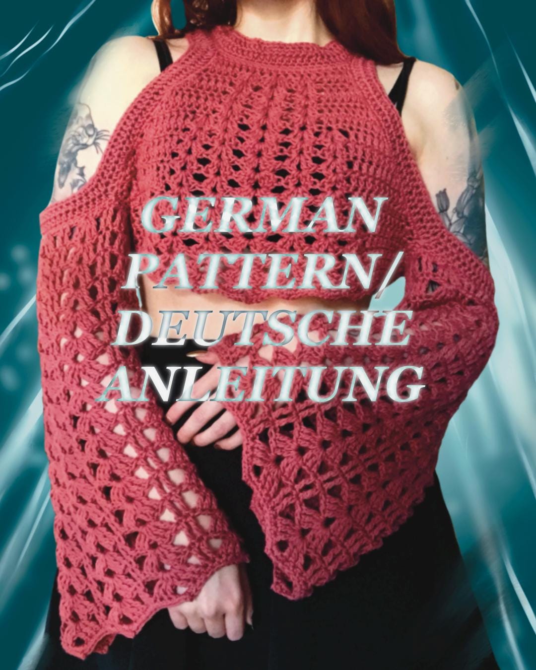 The Siren Sweater -deutsches Häkel-muster | Fantasy-inspirierter ...
