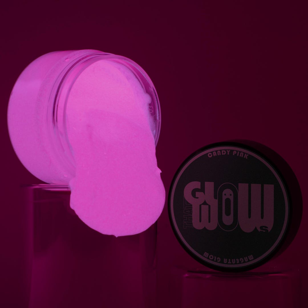 Glow in the Dark Acrylic Candy Pink Paint: UV Blacklight & Magneta ...