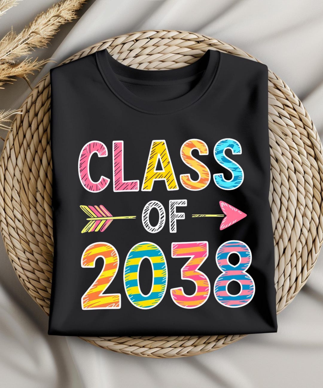 Class of 2038 PNG – Colorful Hand-drawn Graduation Design for Kids ...