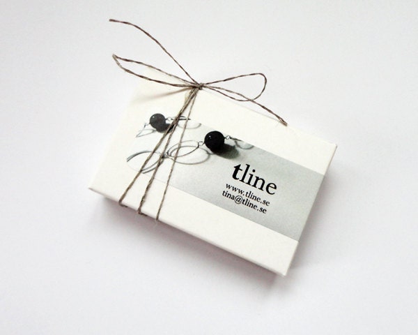 Long Chain Necklace Layered Brown Copper Chains Black Glass Beads Multi ...