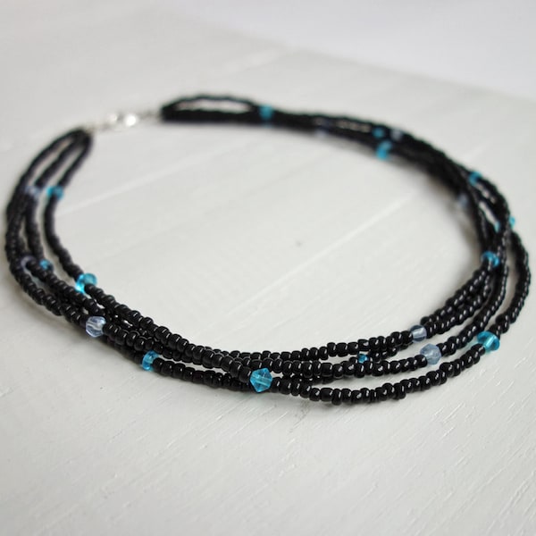 Multi Strand Beaded Necklace - Etsy