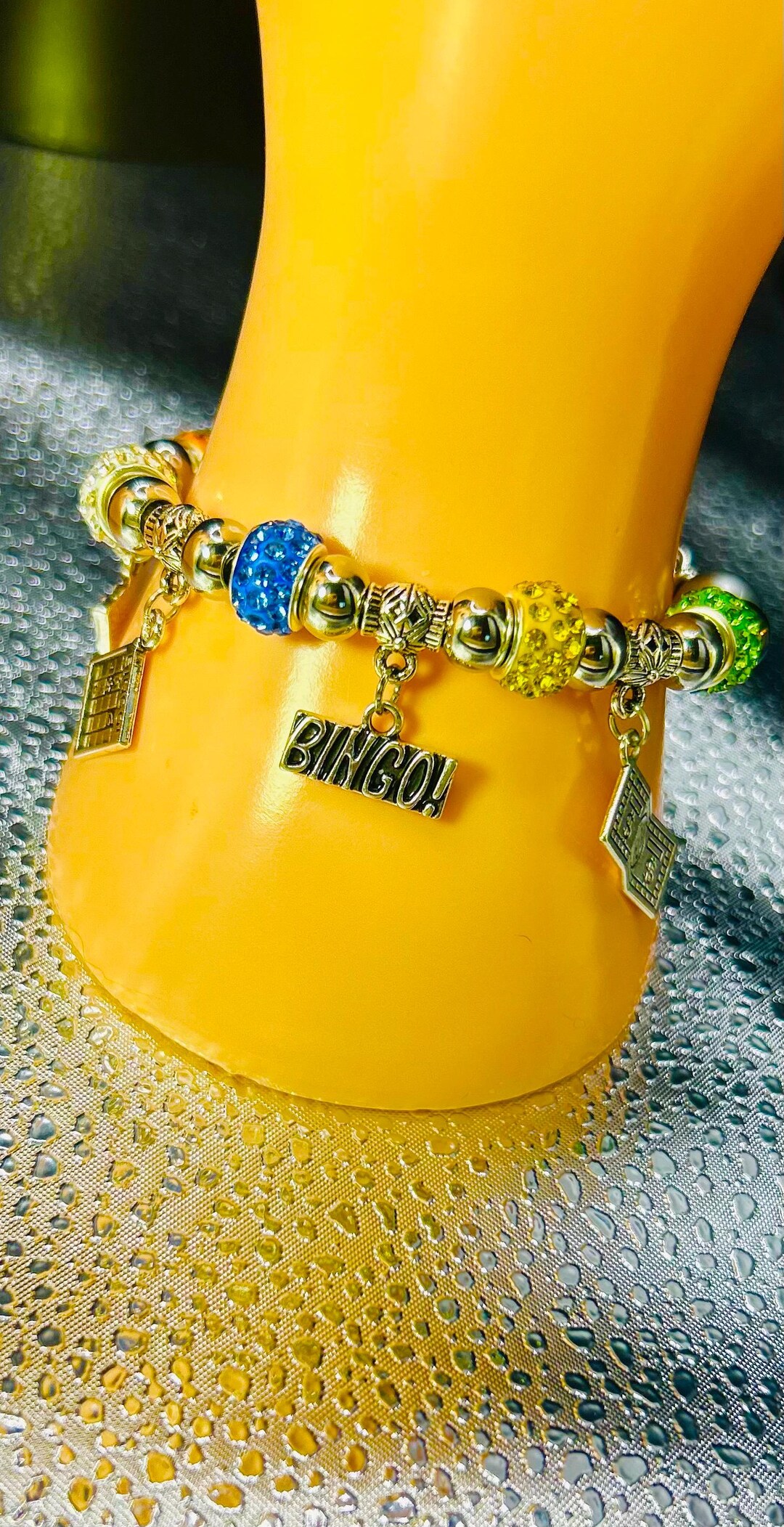Multi Colored Bingo Charm Bracelet - Etsy