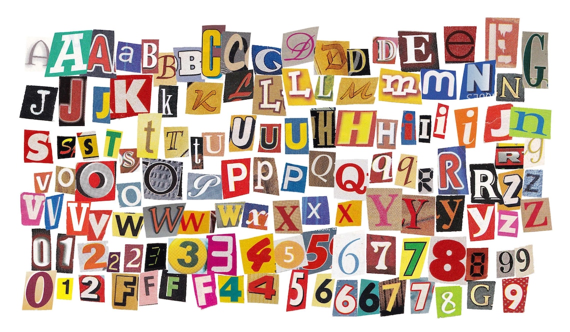 Cut Out Paper Letters - Etsy