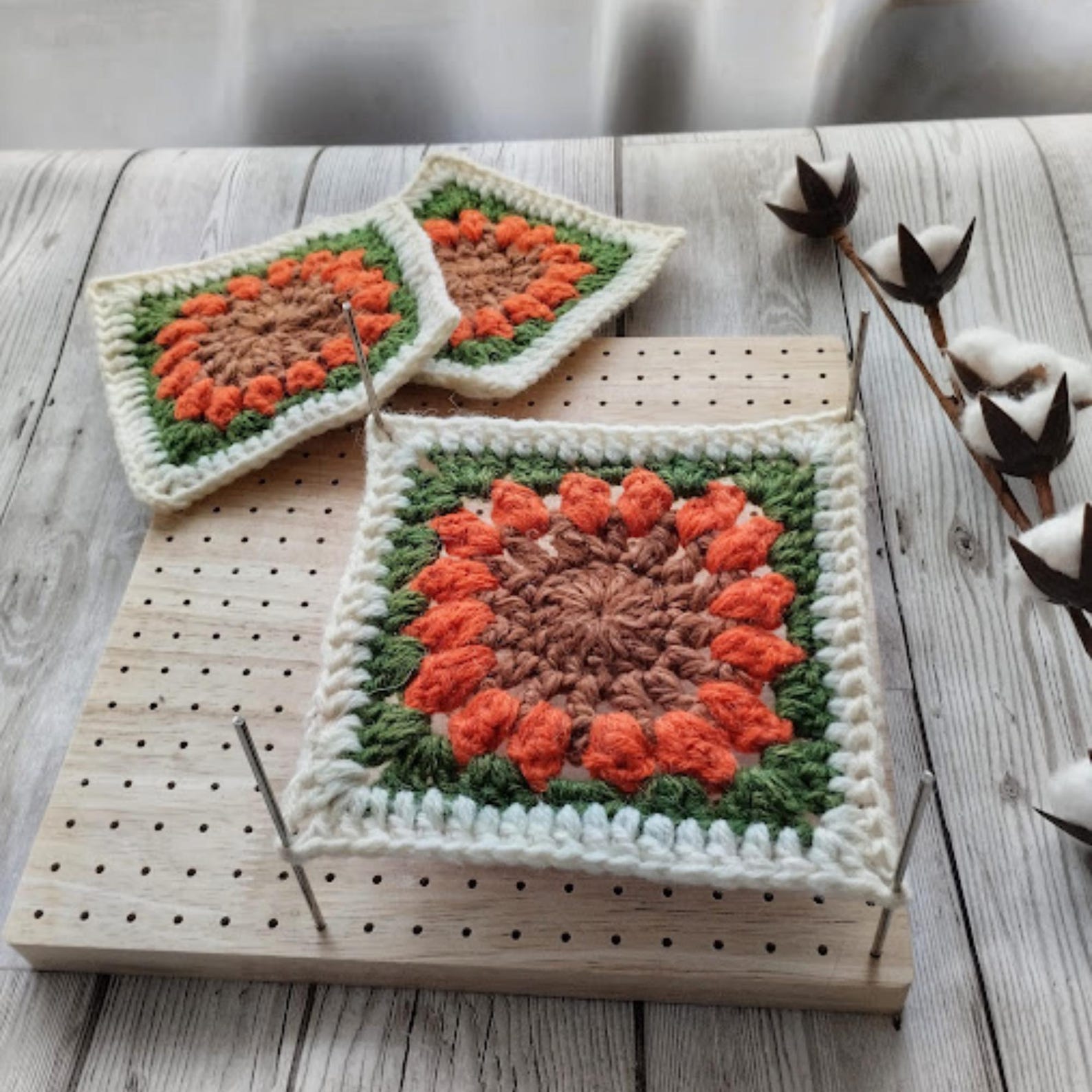 Granny Square 13*13 Cm Set of Craft Squares Boxo Crochet Squares ...