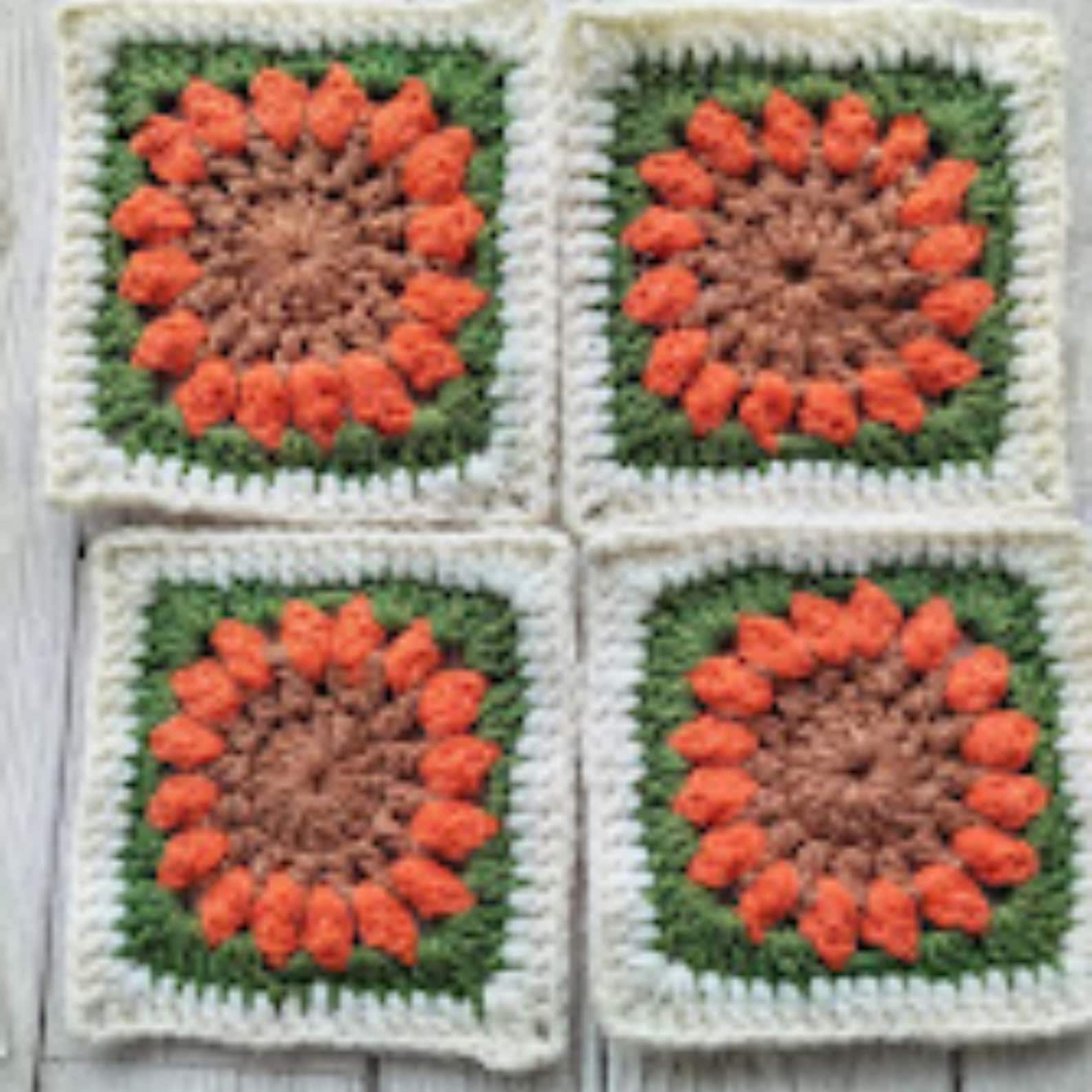 Granny Square 13*13 Cm Set of Craft Squares Boxo Crochet Squares ...