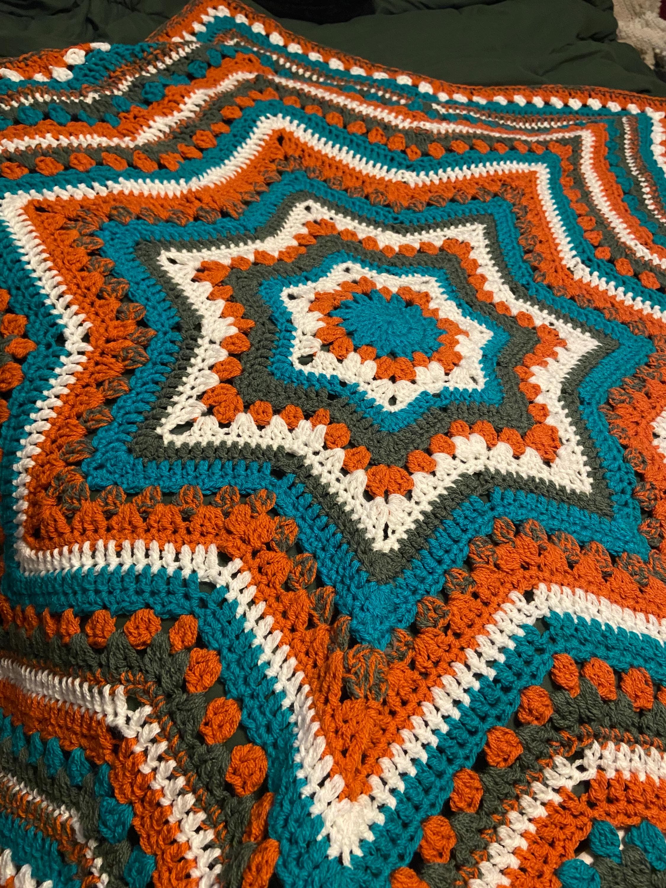 Crochet 6-day Star Blanket, Throw Blanket - Etsy