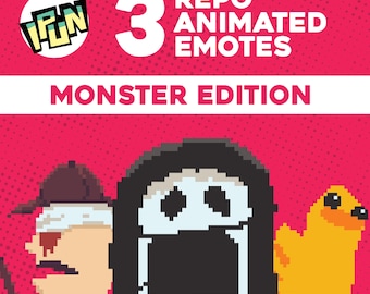 REPO Monster Pack – Animated Twitch Emotes (REPO Robe Jumpscare, Duck ...