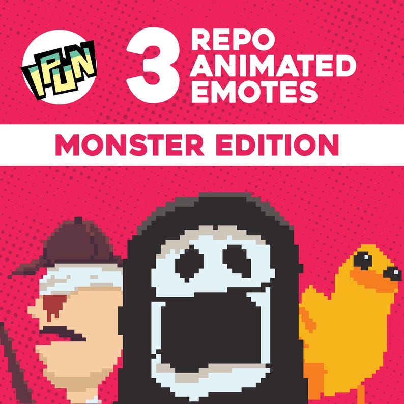 REPO Monster Pack – Animated Twitch Emotes (REPO Robe Jumpscare, Duck ...