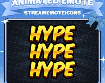 Animated + Static Yellow Hype Emote for Twitch, Discord, and Kick ...