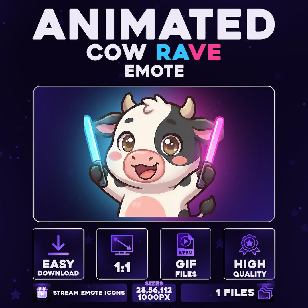 Animated Shiba Rave Emote – Cute Glowstick Party Shiba for Twitch ...