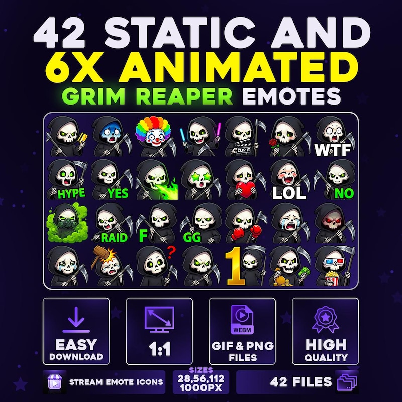 Chibi Grim Reaper Png - Etsy
