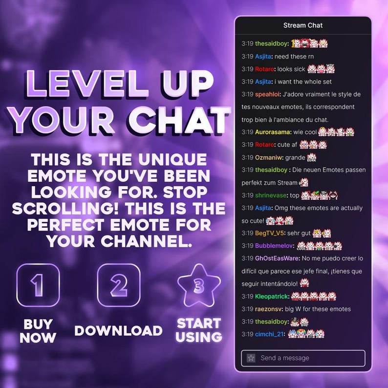 42 + 6 Animated Kitsune Emote Pack PNG & GIF for Streamers, Twitch ...