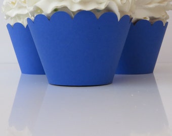 12 Dusty Blue Cupcake Wrappers...fully Assembled...wedding | Etsy